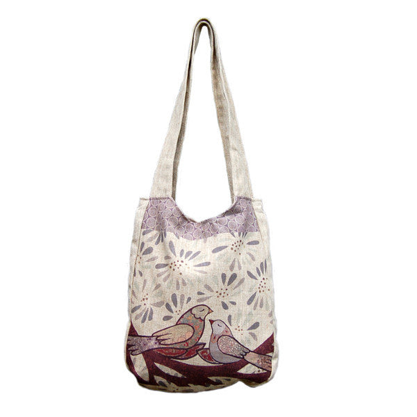 Love Doves Linen Shoulder Bag – Ranchodesigns
